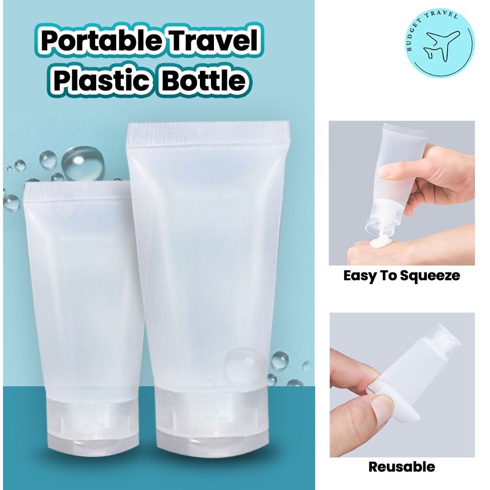 Refillable Travel Plastic Tube Soft Bottle Squeeze Empty Cosmetic Cream ...