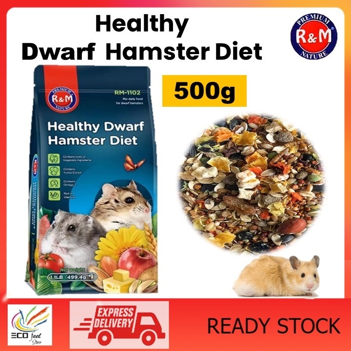 R&M Healthy Dwarf Hamster Diet 侏儒仓鼠粮 500gram | Shopee Malaysia