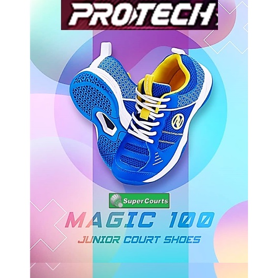 【ORIGINAL】Protech (Junior/Female) Badminton Shoes MAGIC 100 (1 pair ...