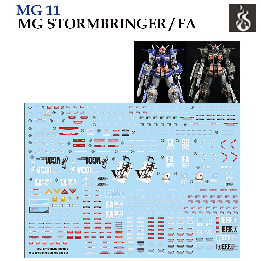 [ COPY GHOST] MG11 MG 1/100 STORMBRINGER / FA WATER SLIDE DECAL [White ...