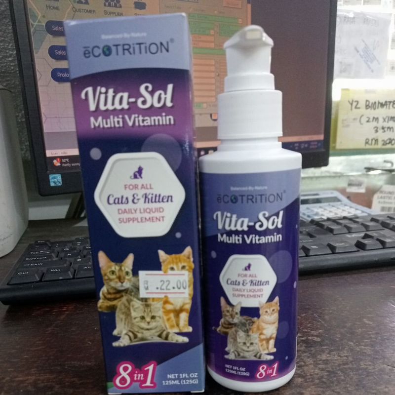 Vita-sol multivitamin for cat&kitten 125ml | Shopee Malaysia
