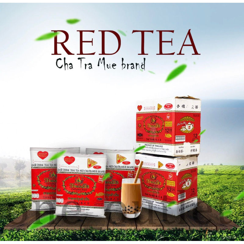 Teh Merah Thailand Brand ChaTraMue Serbuk Daun Teh Merah Red Tea ( 1 ...