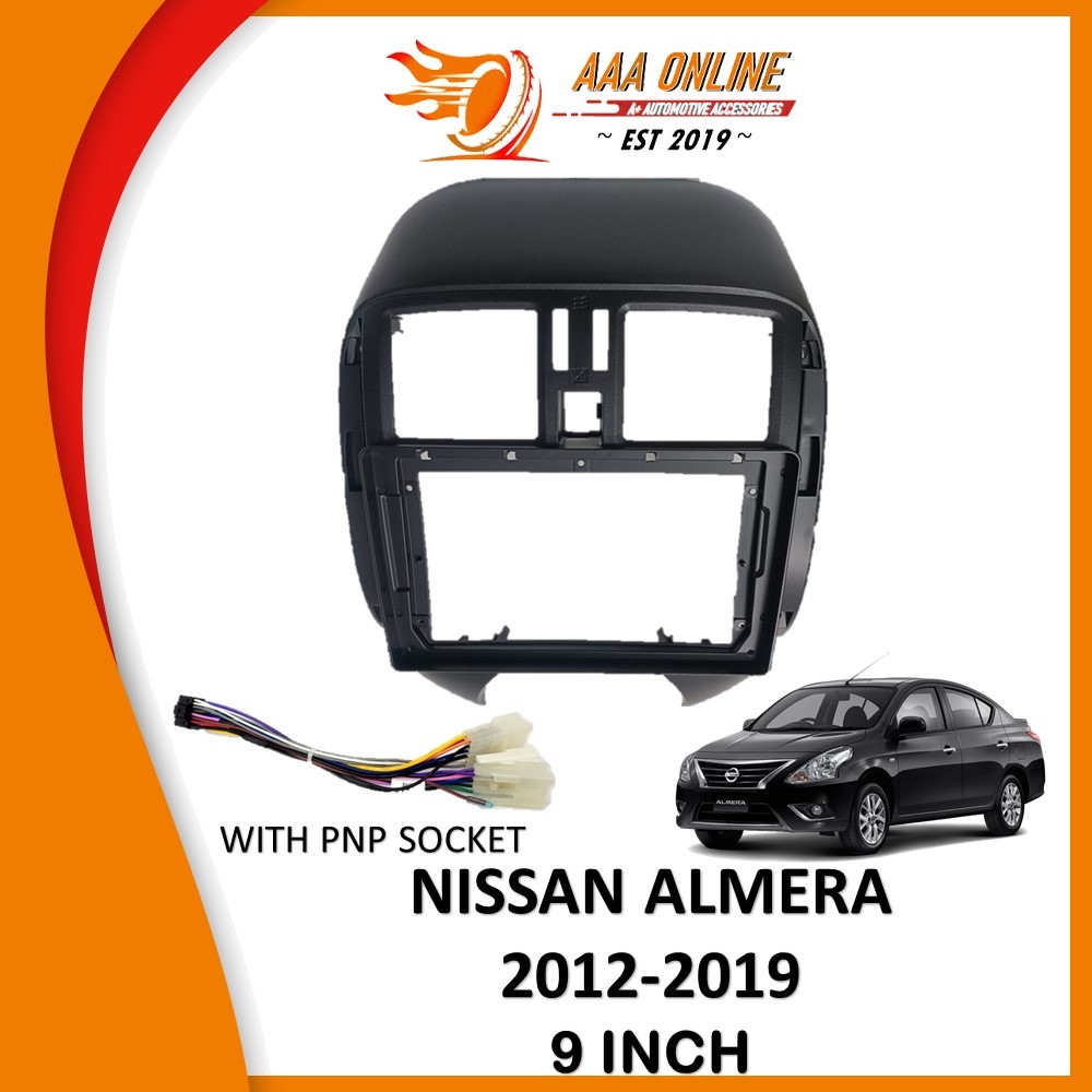 Android Player Casing NISSAN ALMERA 9/10'' 2012-2019-BLACK (WIthout PNP ...