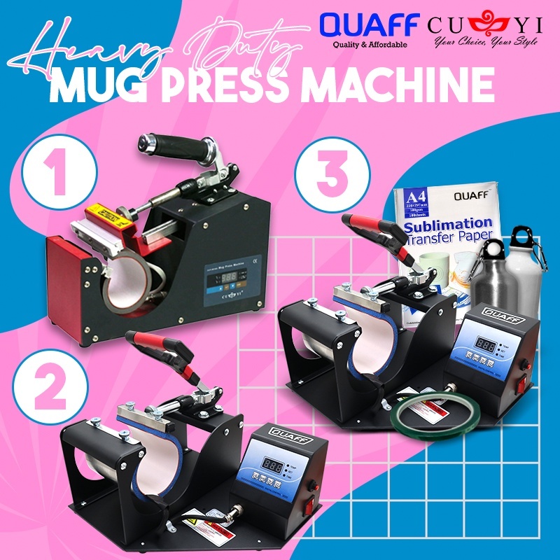 QUAFF / CUYI Heavy Duty Mug Press Machine Automatic Digital Heavy Duty ...