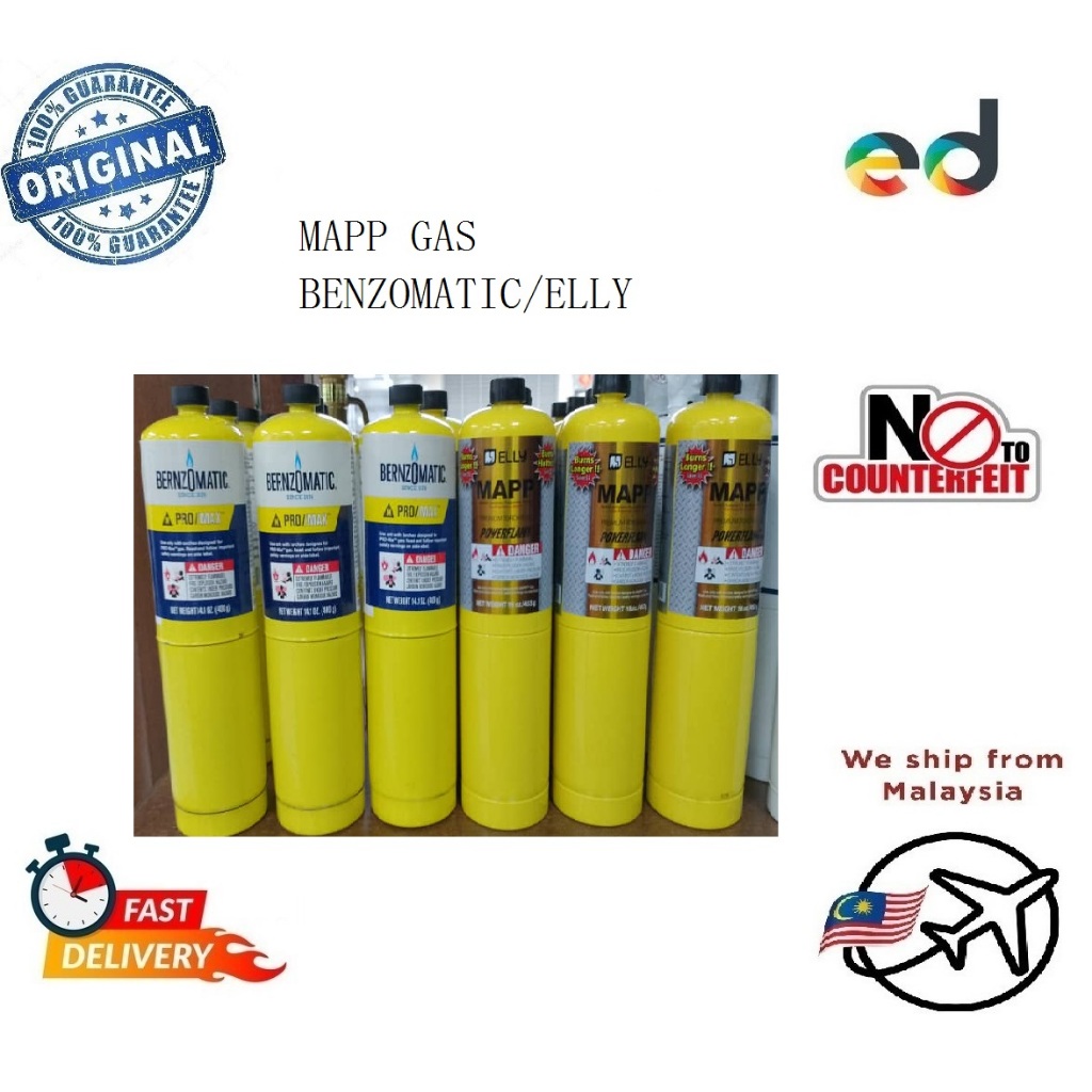 Bernzomatic Mapp gas / Elly Mapp Gas welding gas | Shopee Malaysia