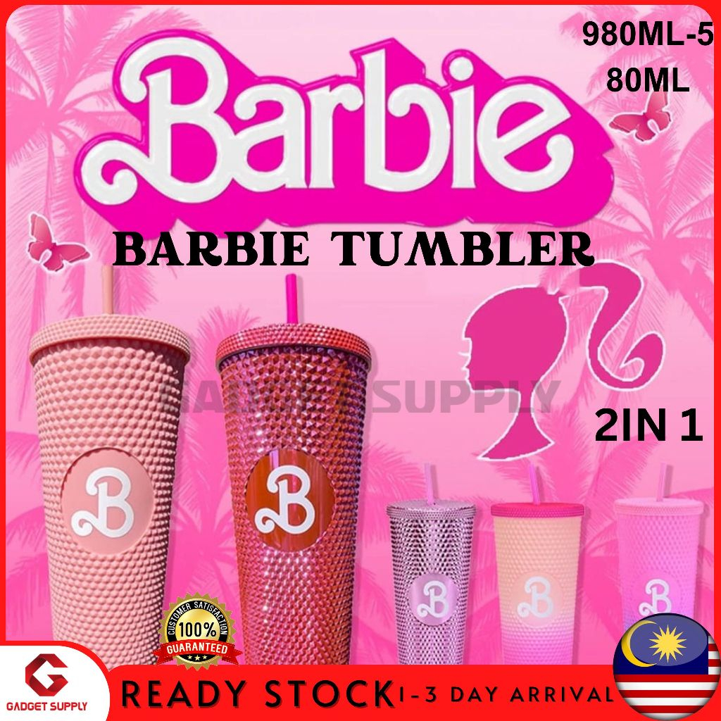 Tumbler Barbie Cup tumbler Bling Cold Cup Acrylic Pink Tumbler Barbies ...