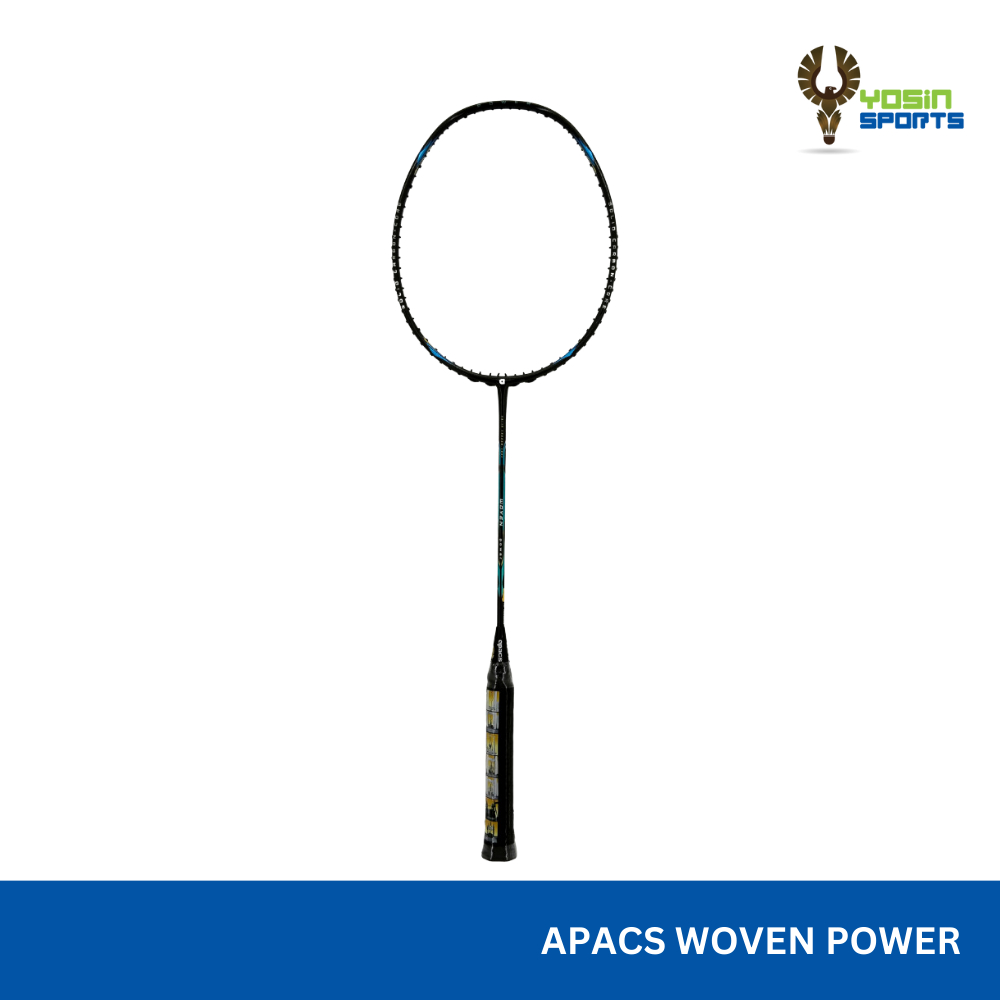 APACS WOVEN POWER Badminton Racket + Free String & Grip (UNSTRUNG ...
