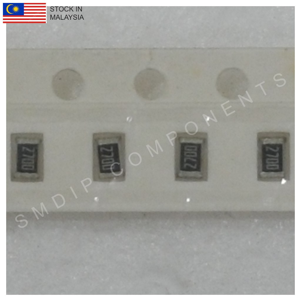 10 PCS Yageo 270R ±1%, 0805 SMD Resistor (2700) | Shopee Malaysia