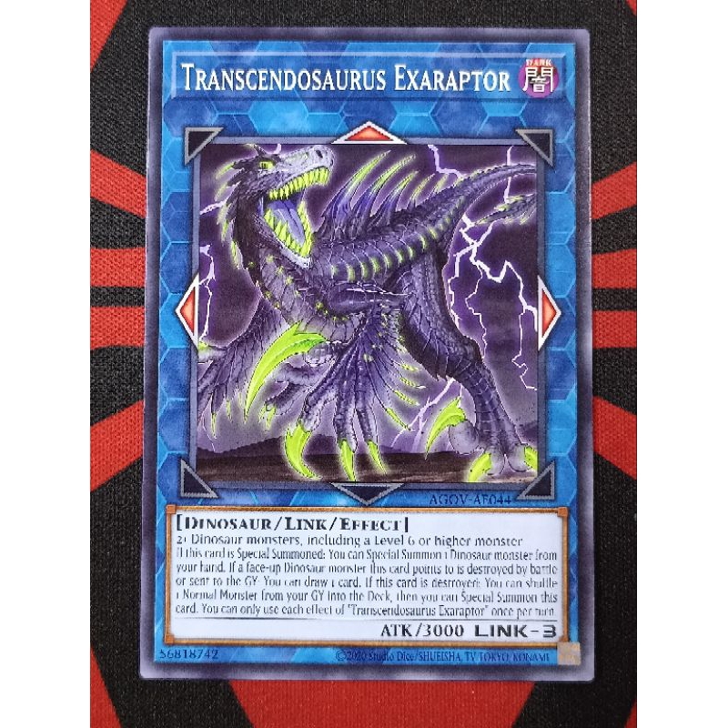 YUGIOH KONAMI AGOV-AE044 Transcendosaurus Exaraptor (Common) | Shopee ...