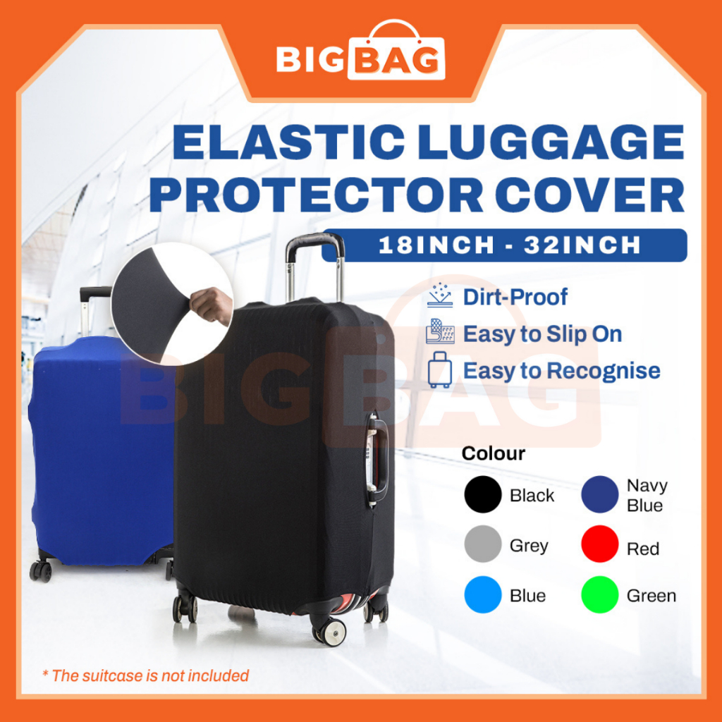 Elastic Luggage Cover Thick Cover Luggage Cover Protector Sarung Beg ...