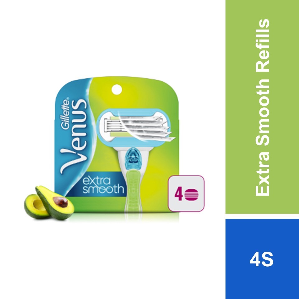 Gillette Venus Extra Smooth Razor Refills (5 Blades) (4 Carts) | Shopee ...