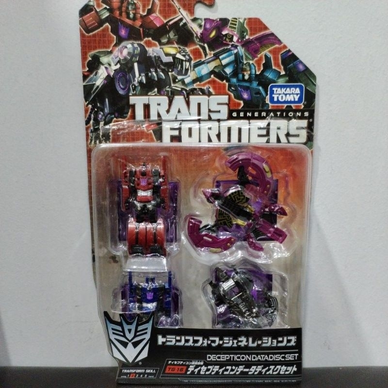 TAKARA TOMY TRANSFORMERS GENERATIONS TG-16 DECEPTICON DATADISC SET | Shopee Malaysia