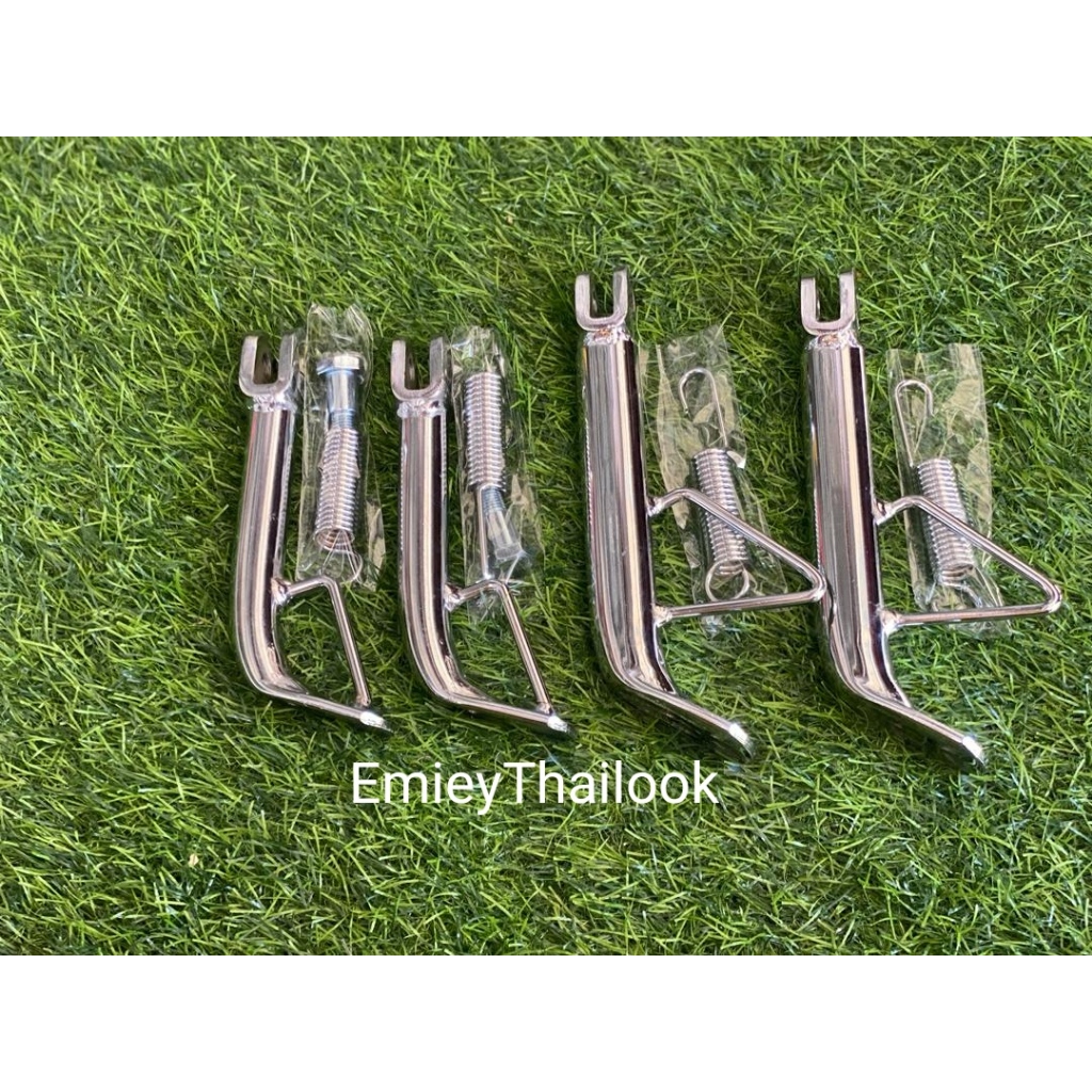 🔥SIDE STAND CHROME WAVE EX5 LAGENDA LC135 LOWERED/STANDARD UNIVERSAL ...
