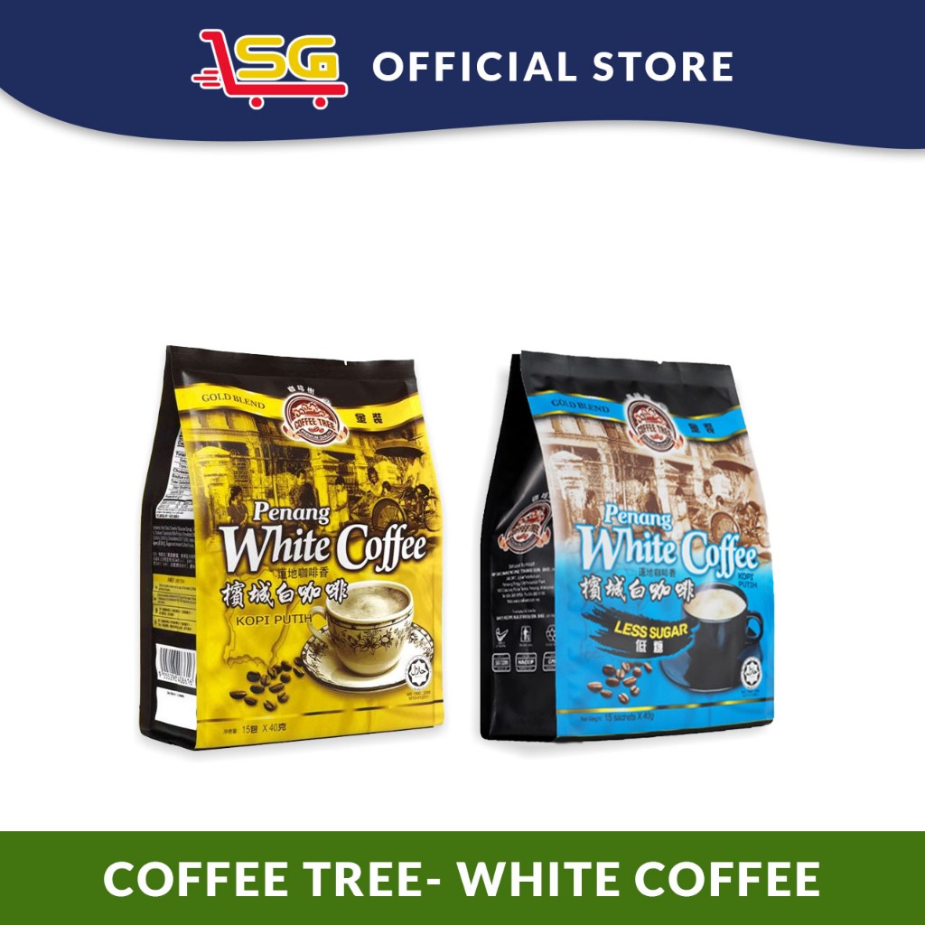 SG | Coffee Tree Penang White Coffee 3 IN 1 (40gx15s) Original/Less Sugar | Shopee Malaysia
