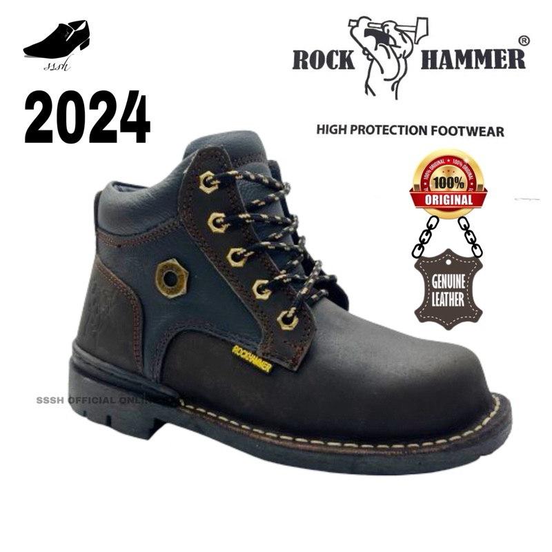 💯ORIGINAL ROCK HAMMER SAFETY SHOE/BOOT MID HIGH CUT DOUBLE ZIP/KASUT SAFETY/ 912 888 | Shopee ...