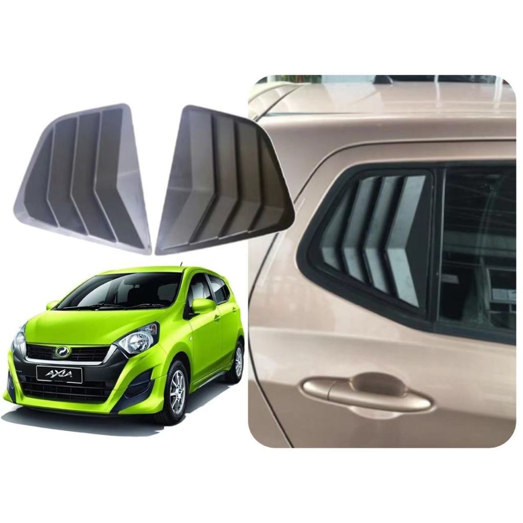 Perodua Axia Window Cover Mustang Shark Fin Sport Style Matte Black ...