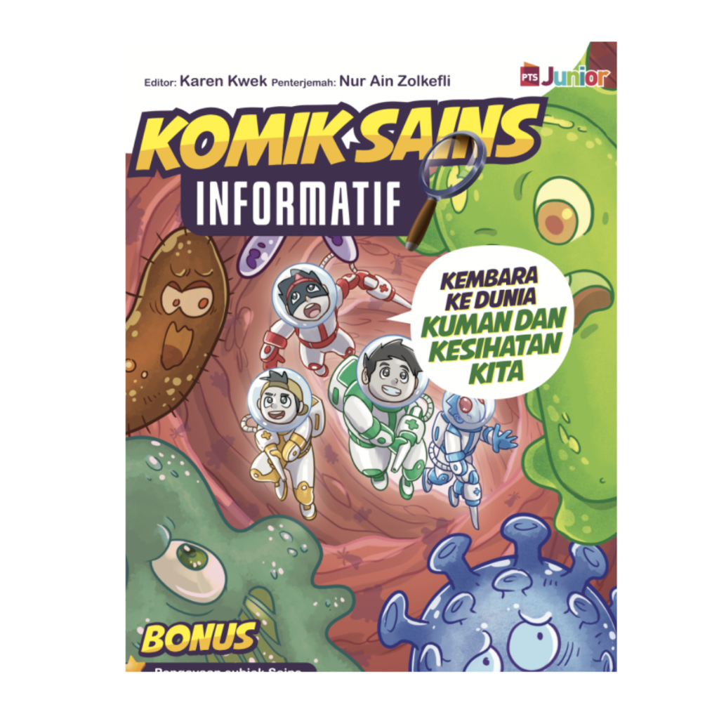 Komik Sains Informatif: Kembara Ke Dunia Kuman Dan Kesihatan Kita (L171,G7) | Shopee Malaysia