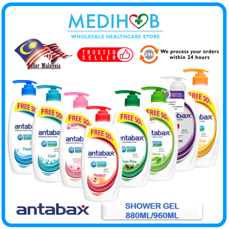 ANTABAX Antibacterial Shower Cream/Gel (960ml/880ml) | Shopee Malaysia