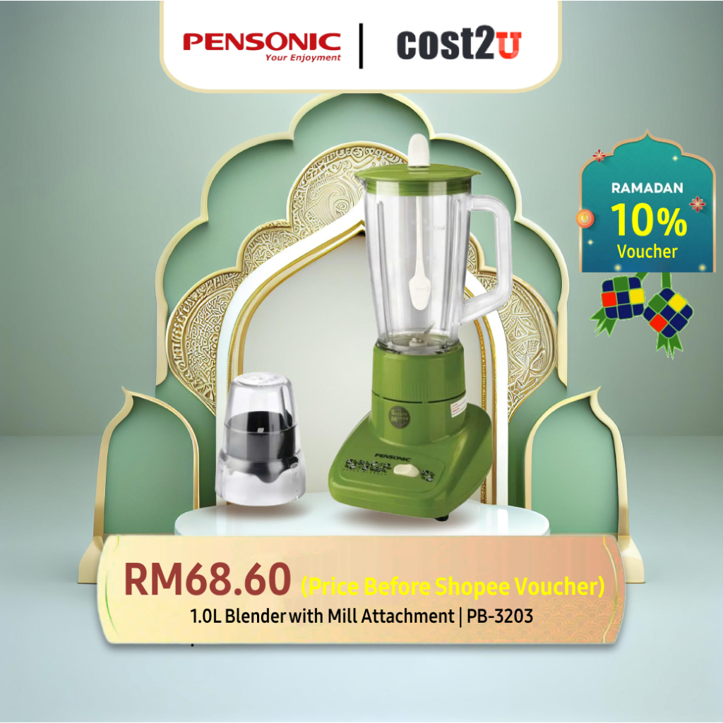 Pensonic Pengisar Kering Elektrik Murah & Berkualiti 1.0L | PB-3203 ...