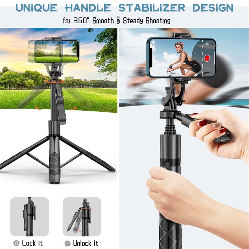 TNW L16/L18 Wireless Selfie Stick Tripod Bluetooth Remote Monopod Stand ...
