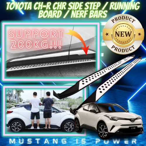 TOYOTA CH-R CHR (2017 2018 2019 2020) SIDE STEP / RUNNING BOARD / NERF ...