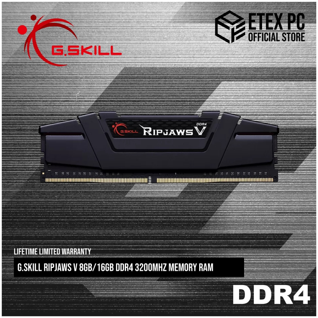 G.Skill Ripjaws V 8GB/16GB DDR4 3200MHZ Memory Ram # F4-3200C16S-8GVKB ...
