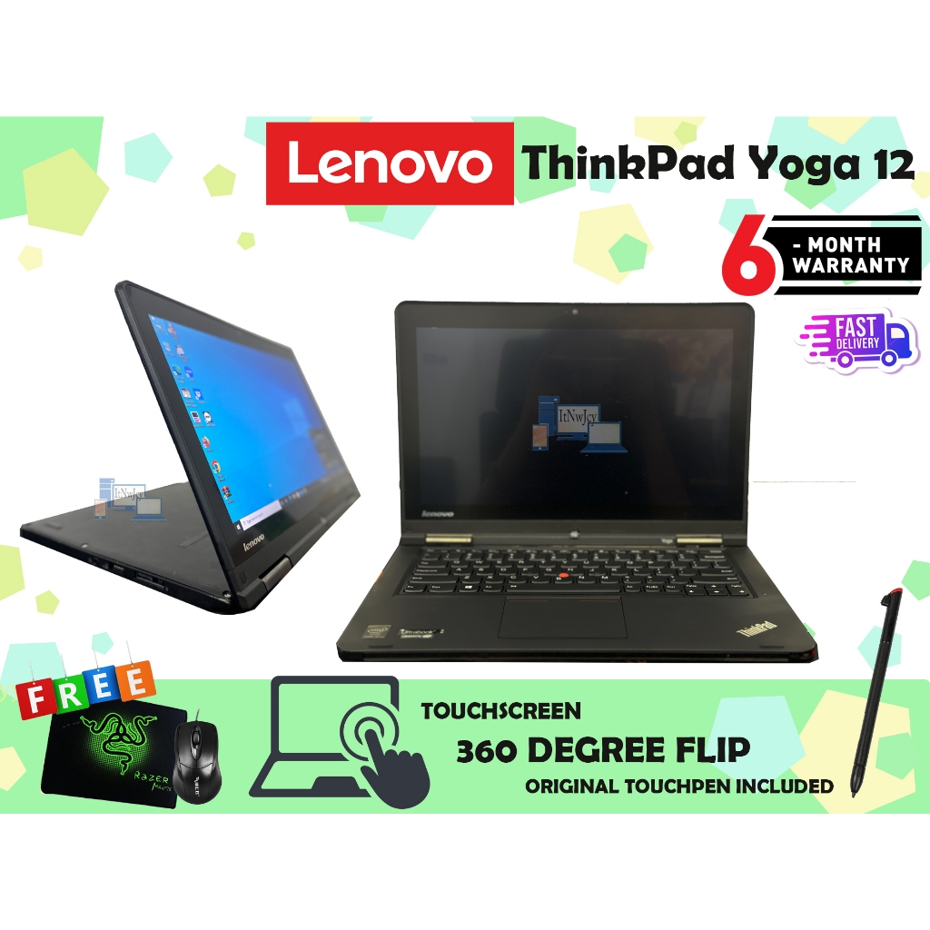 TOUCHSCREEN LENOVO THINKPAD 12 CORE i5-4th GEN 4GB RAM SSD TOUCHPEN ...