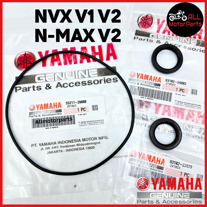 [100% ORI] NVX V1 V2 / NMAX V2 N-MAX LH CVT PULLEY / RH CRANKCASE OIL SEAL / O-RING ORING CVT ...