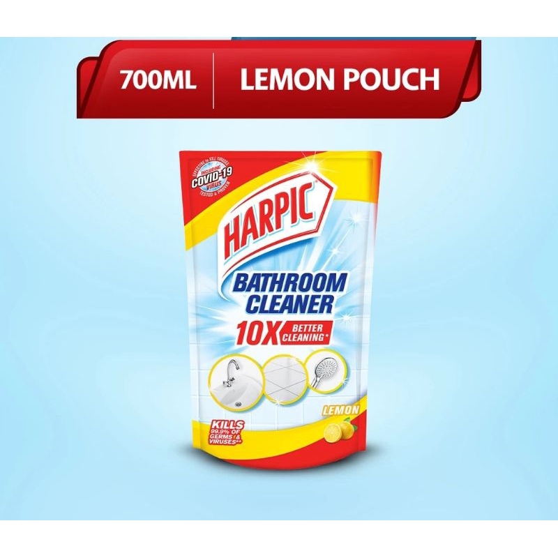 Harpic Disinfectant Bathroom Cleaner Lemon Refill 700ml（EXP:11/2024 ...