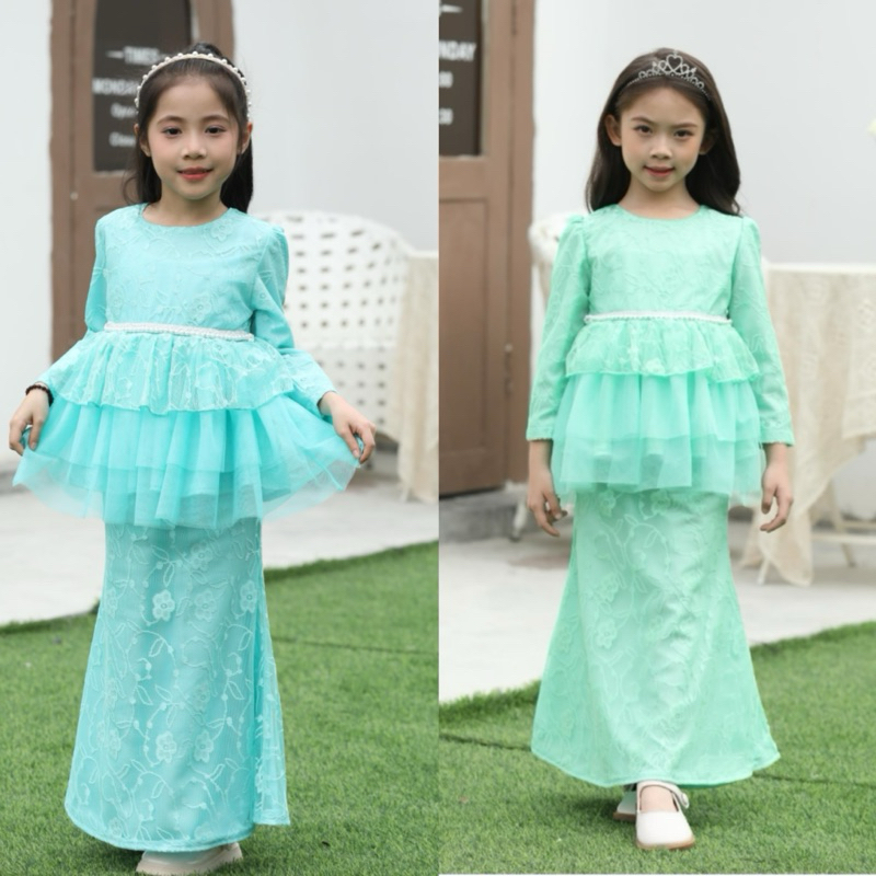 Baju Raya Peplum Ribbon Lace Princess Baju Peplum Robol NEW DESIGN ...