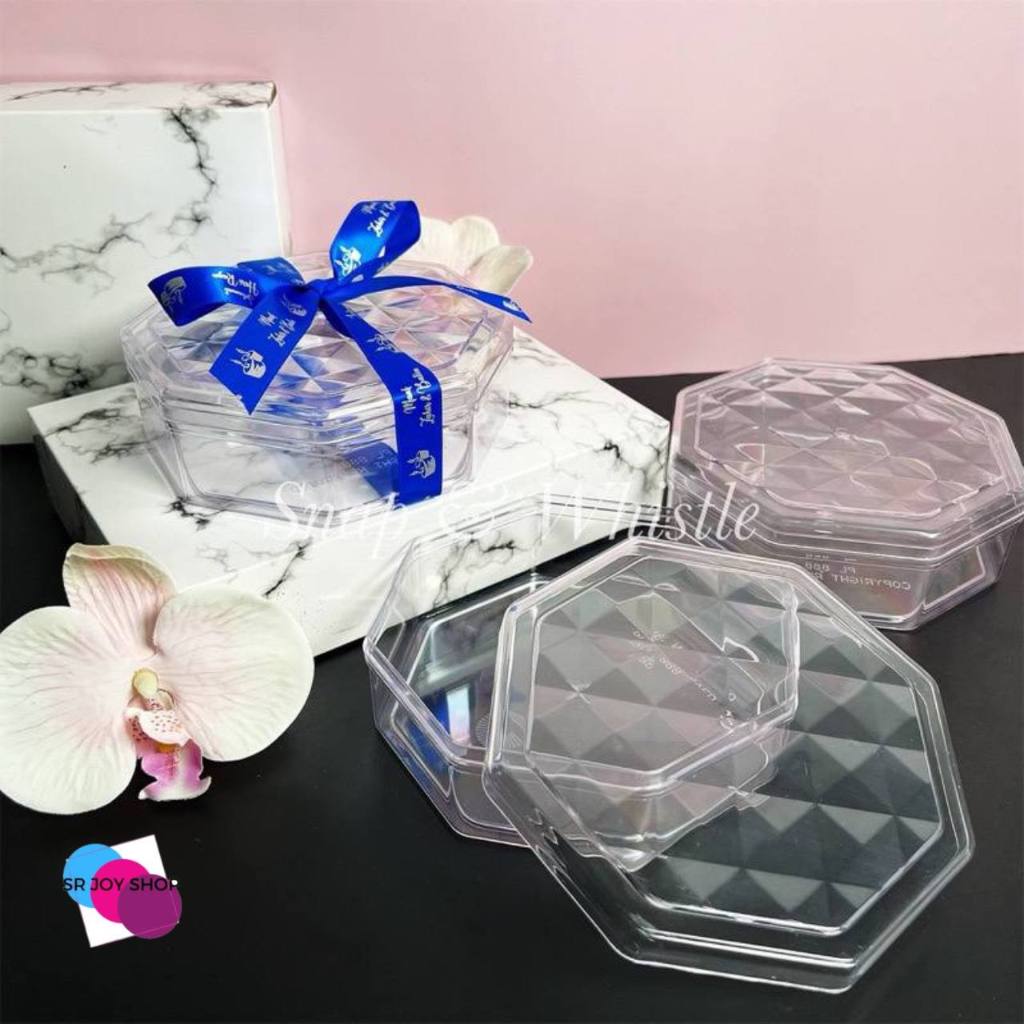 1 Carton 24pcs Balang Kuih Raya PL888 Cookie Jar Plastic Container ...