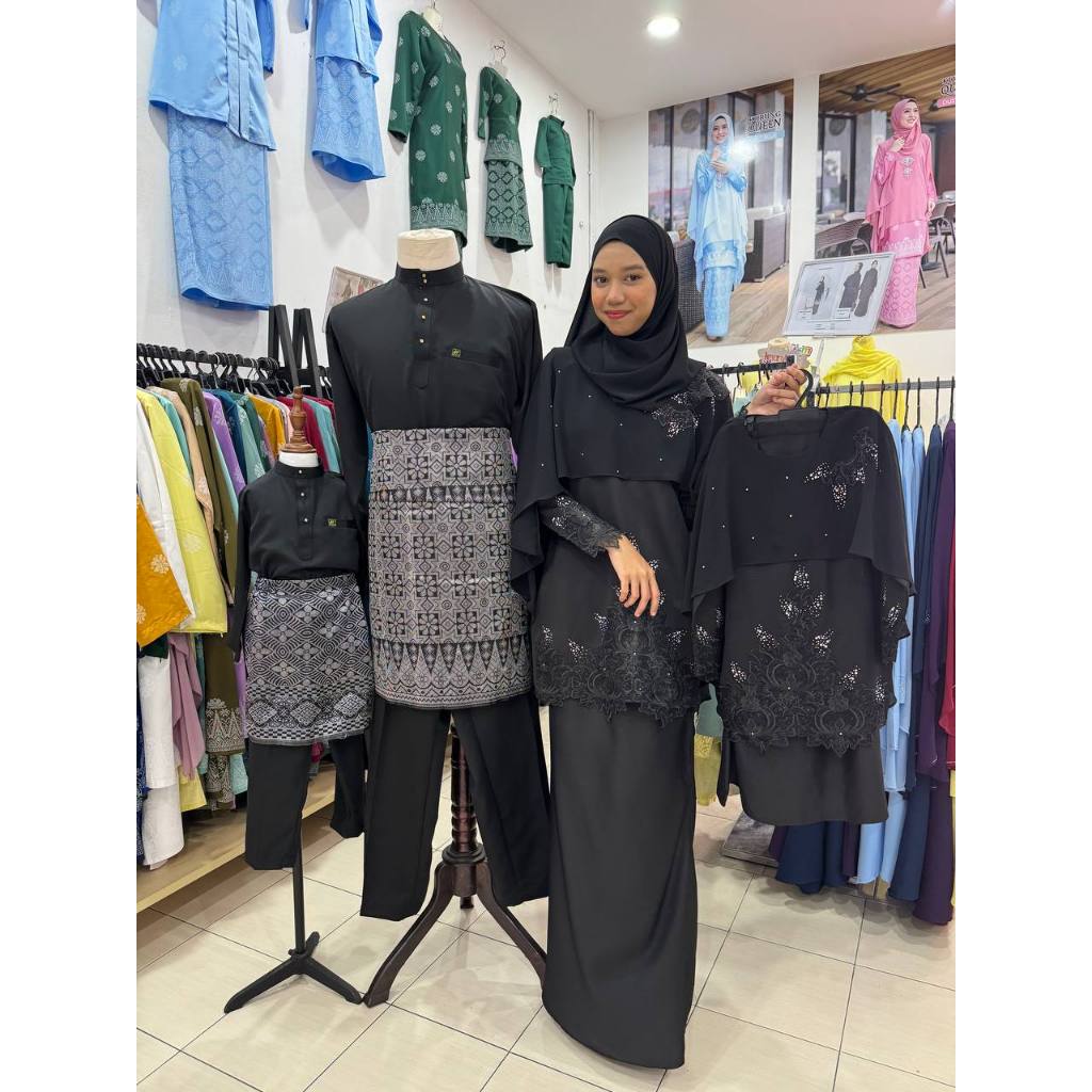 SET FAMILY NATASHA / HITAM / NEW DESIGN RAYA /SET RAYA / BAJU RAYA ...