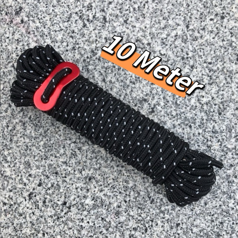 50M Camping Rope Tali Khemah Tali Flysheet Reflective Wind Rope Tent ...