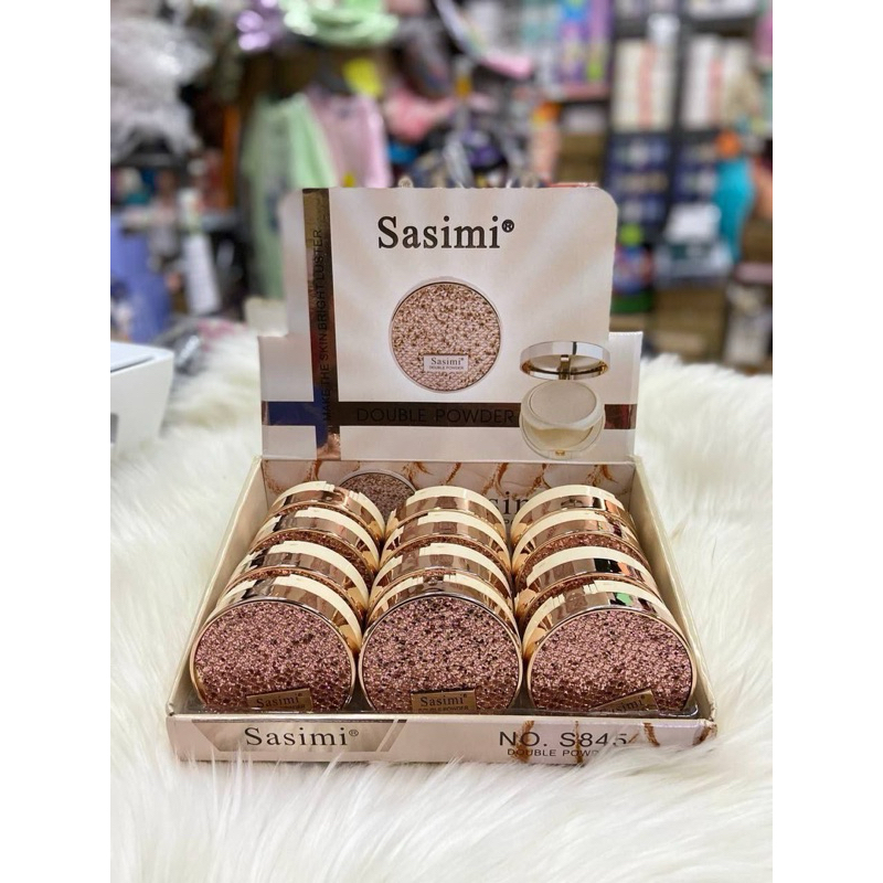 6255 SASIMI COMPACT DOUBLE POWDER 2 IN 1 S845 | Shopee Malaysia