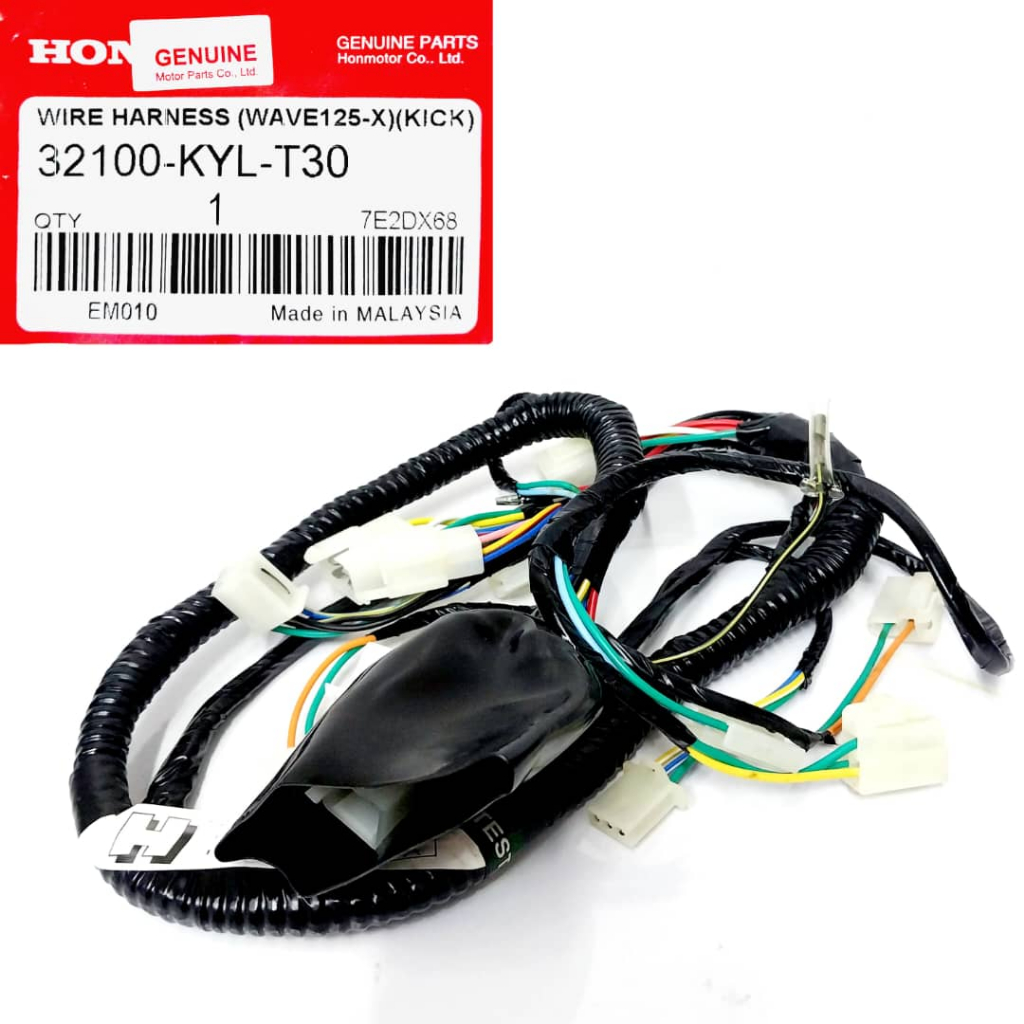 Wire Harness Honda WAVE 125X (Kick) Wiring Wayar Set Original | Shopee ...
