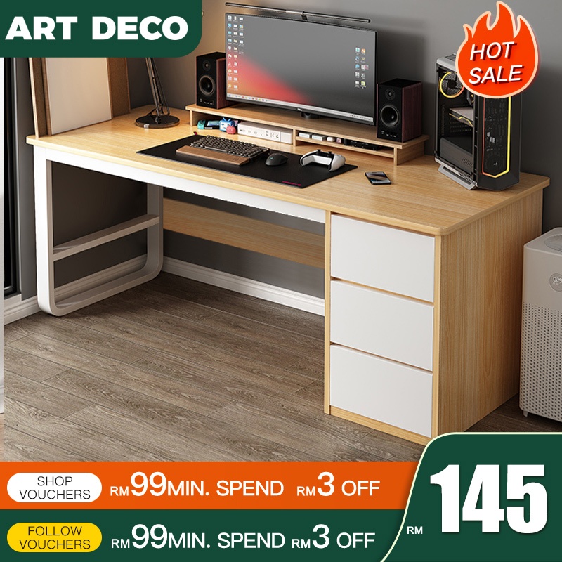 Meja Gaming Gaming Table PC Table Computer Table With Drawers Meja ...