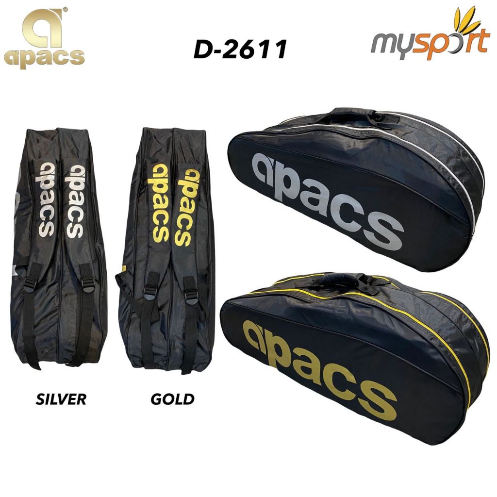 Apacs Double Zips Racket Bag Apacs Badminton Bag 2613 | Shopee Malaysia