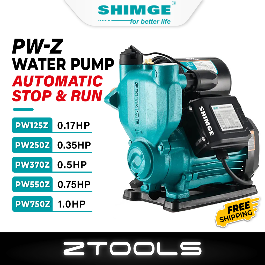 SHIMGE PW-Z Automatic Self-Priming Pump | 0.5HP & 0.75HP & 1HP | Home ...