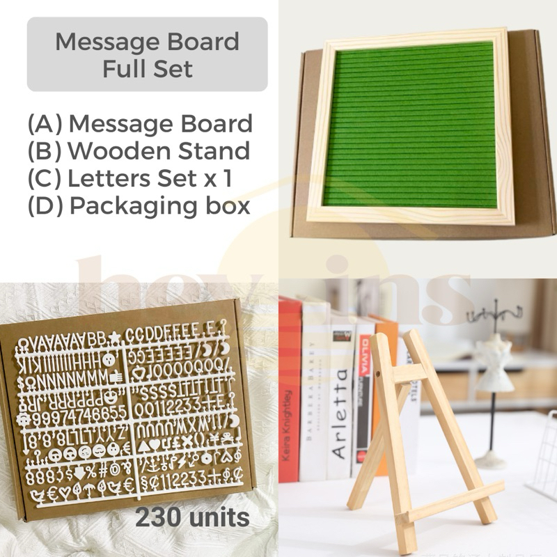 🔥 Home Deco🔥 Decoration Message Board Set Replaceable Alphabet Letter ...