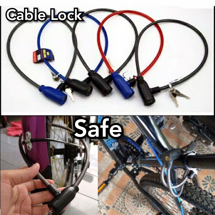 High Quality Steel Anti Theft Bicycle Lock / Kunci Basikal Anti Pencuri ...