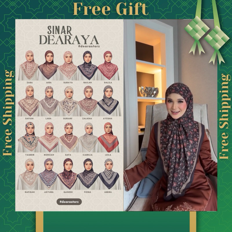 Deara Hijab Sinar Dearaya | Shopee Malaysia