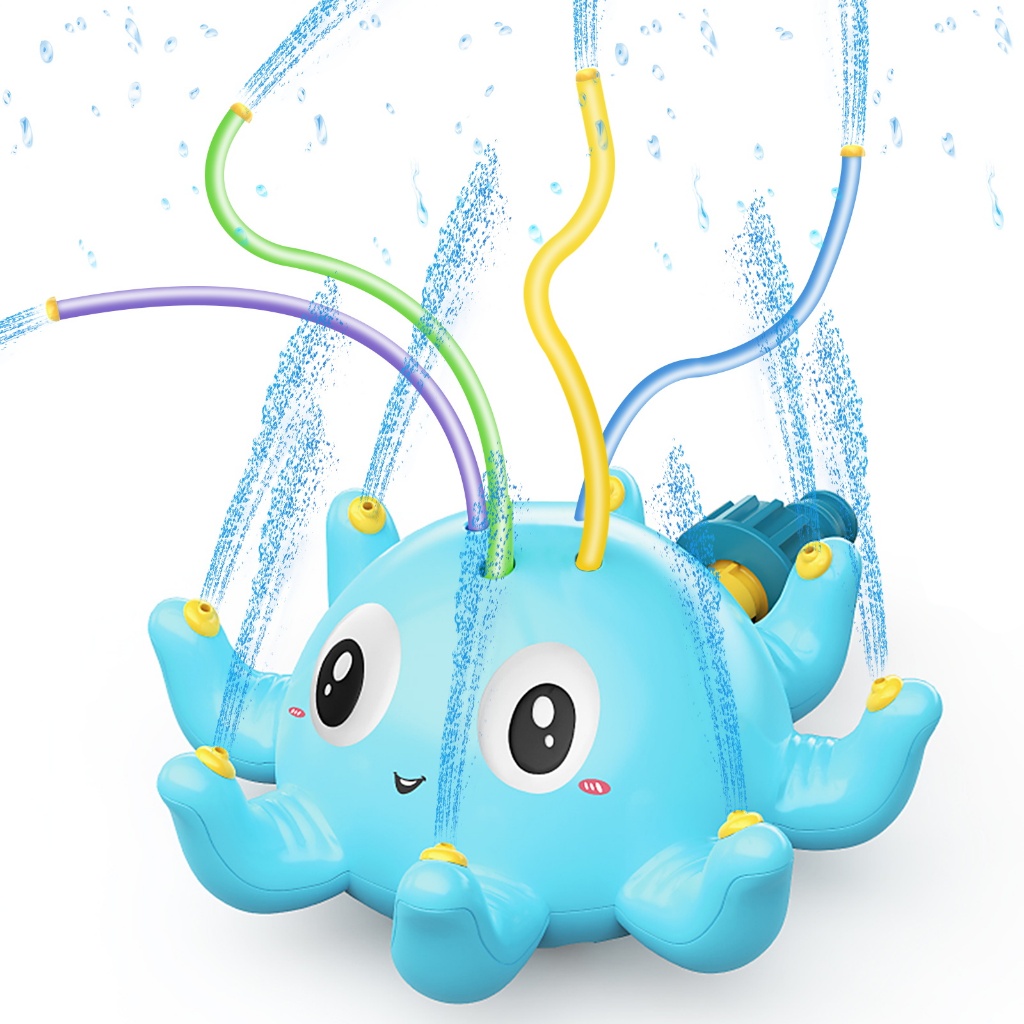 Octopus Sprinkler Water Spray Outdoor Toys Backyard Garden Summer Yard ...