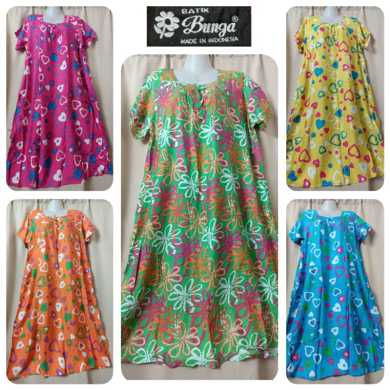 B1 (Size XL) (Bunga) Baju Tidur Batik/Baju Batik | Batik Night Dress ...