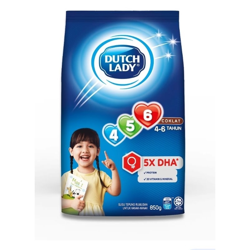 Susu Dutch lady 456 coklat 850g | Shopee Malaysia