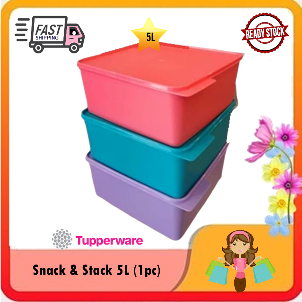 Tupperware Snack n Stack 1.2L or 5L | Shopee Malaysia