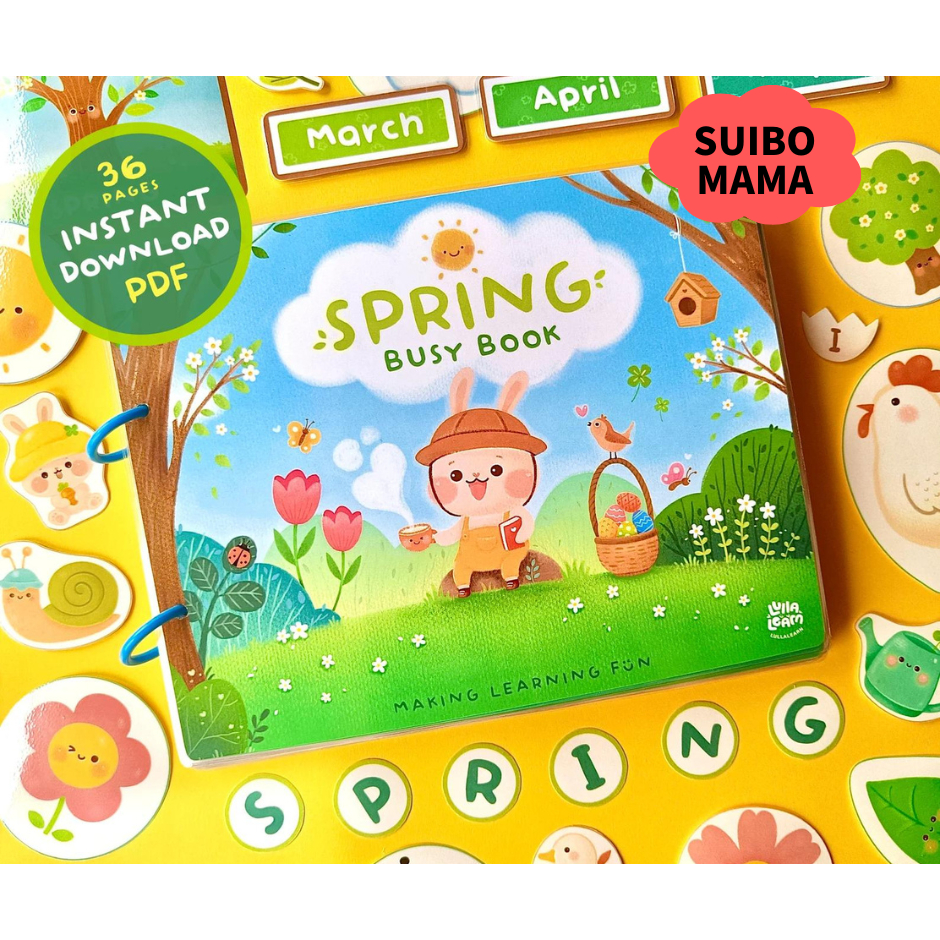 A531 – [PDF] Spring Busy Book 36 pages - kids activities preschool ...