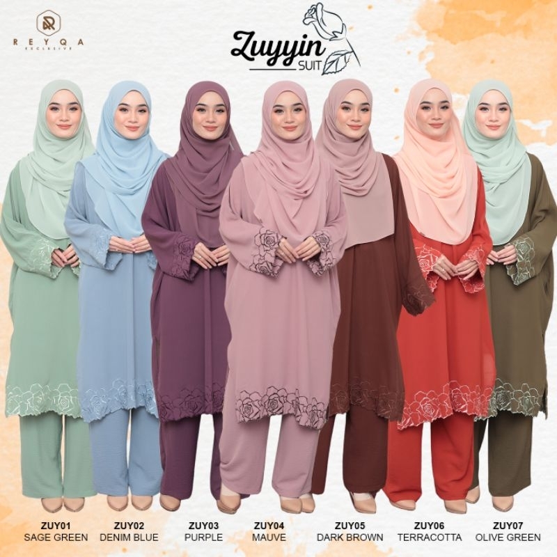 STOCK CLEARANCE | ZUYYIN SUIT | JUBAH KAFTAN SET SELUAR | Shopee Malaysia