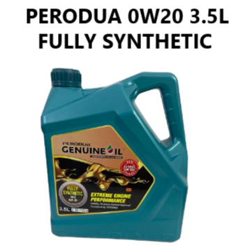 New Packing Perodua 0W20 Fully Synthetic Engine Oil 0W20 3.5L | Shopee Malaysia