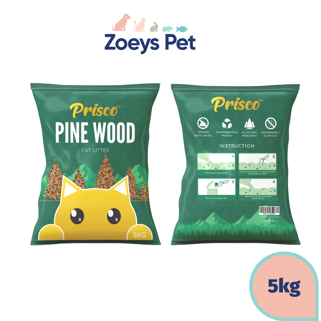 Prisco Pinewood Cat Litter 5kg (Odour Control/ Dust Free) | Shopee Malaysia