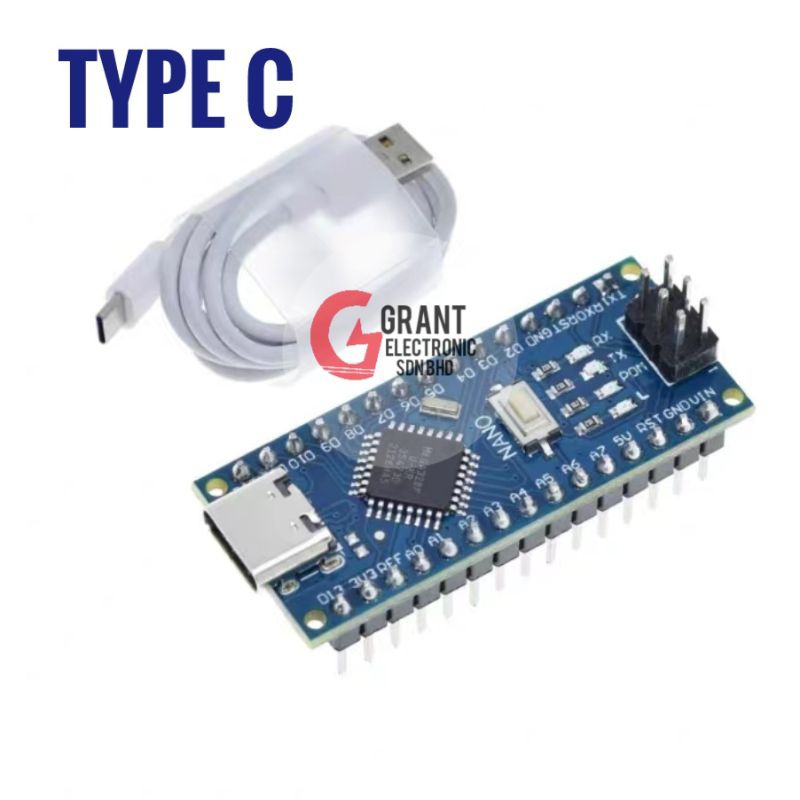 Nano V3.0 CH340 Atmega328P USB to TTL Atmega328P Microcontroller development Board | Shopee Malaysia